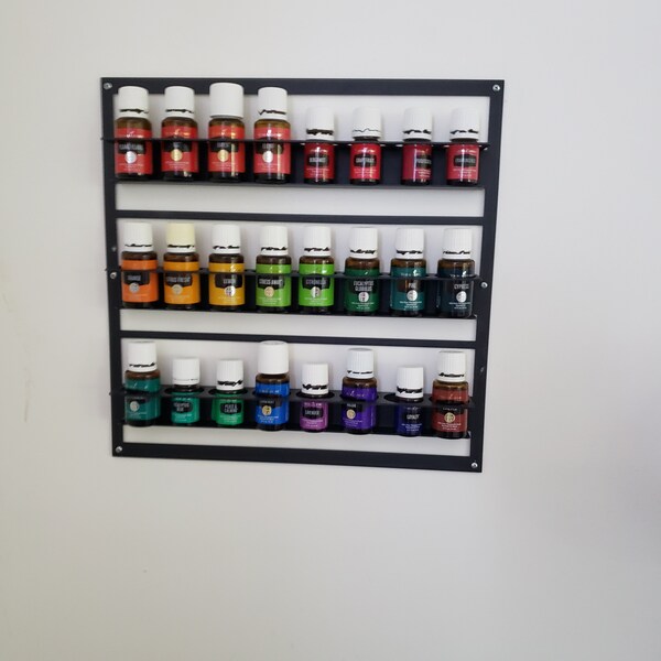 White 15ml Wall Essential Oil Storage Rack, Holder, Organizer, Shelf ...