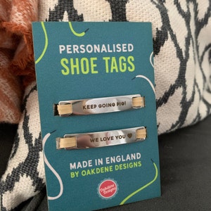 Personalised Metal Shoe Tags - Etsy