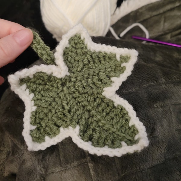 Crochet Variegated Ivy Leaf Applique Pattern (PDF Download) - Etsy