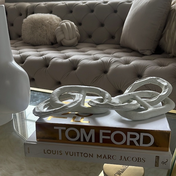 Tom Ford Decorative Book Box: White Gold Coffee Table Decor - Etsy