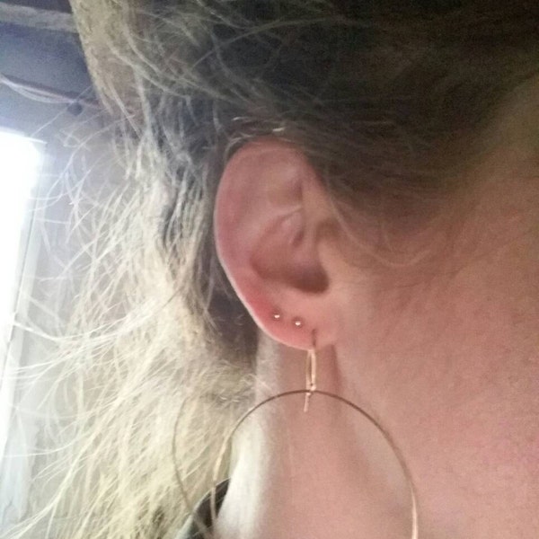 10K Solid Gold Tiny Ball 2.5mm - TGE002 - Etsy