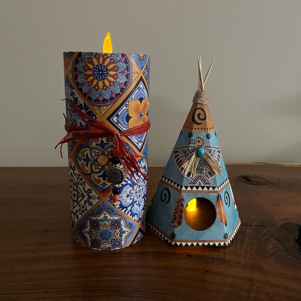 Teepee Tea Light Decorations - Etsy
