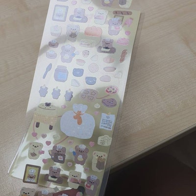 VOLZZI KOREAN STICKERS Adorable Cute Kawaii Korea Sticker Mini Bear ...