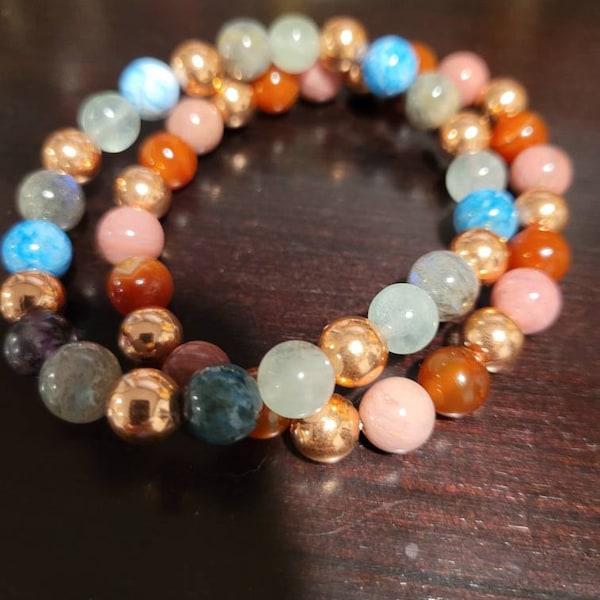 Self-confidence Communication Aid Crystal Healing Gemstone Bracelet ...