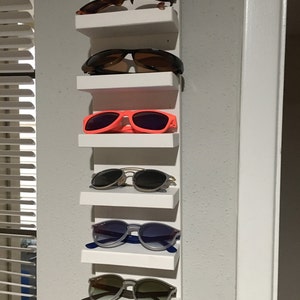 Wooden Sunglasses Shelf Floating Shelf Entryway Organization Eyeglass ...