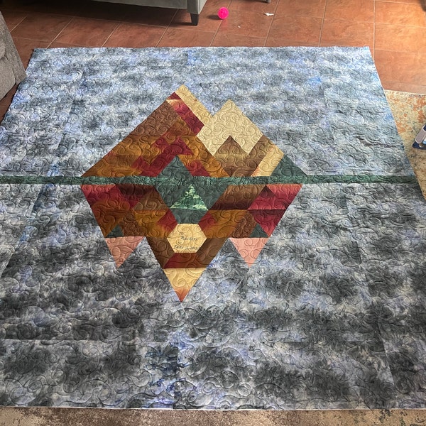 Asymmetrical Mountains Quilt Pattern PDF Digital Download - Modern ...