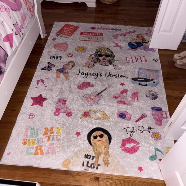 Custom Round Entry Rug With Personalized Name Text, Family Name Entry ...