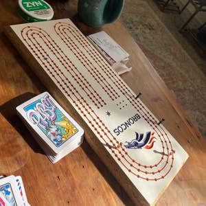 Extra Large Cribbage Board With Large Metal Pegs - Etsy