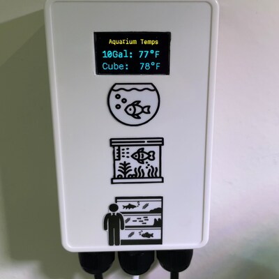 4 Fish Tank Decal Stickers, Aquarium Gifts, Laptop Hobby Vinyl Sticker ...