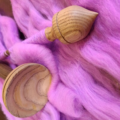 Elegant Walnut Spindle Holder for Drop and Support Spindles - Etsy