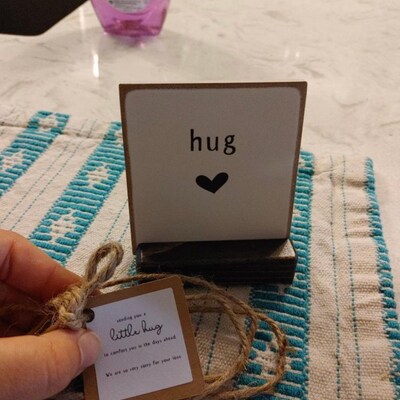 Hug in a Box with Sympathy/ Comfort/ Sorry for Your Loss Card - Etsy