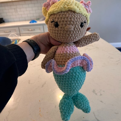 The Original Merbabies Amigurumi Pattern, Crochet Merbaby Plushie ...