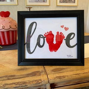You Make My Heart Flutter / Handprint Footprint Butterfly / | Etsy