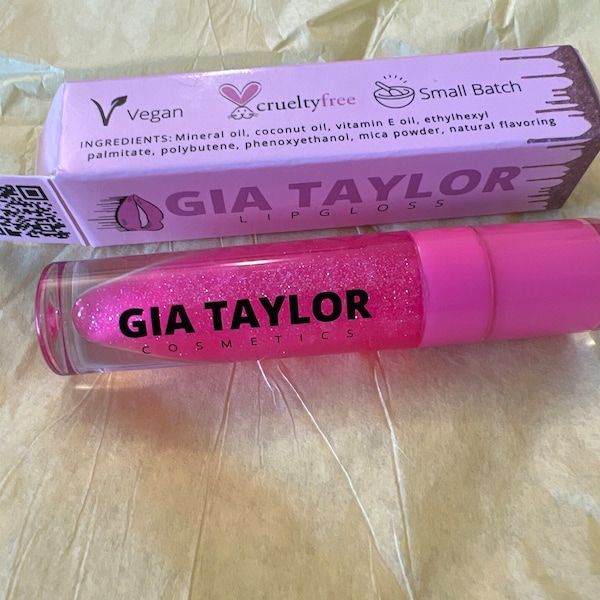 Pink Sparkle Gloss | Sparkle Lip Gloss | Pink Shimmer Glitter Gloss ...