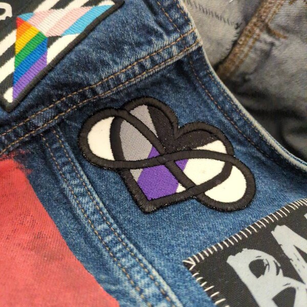 Asexual Ace Pride Pentacle Sew on Embroidered Patch - Etsy
