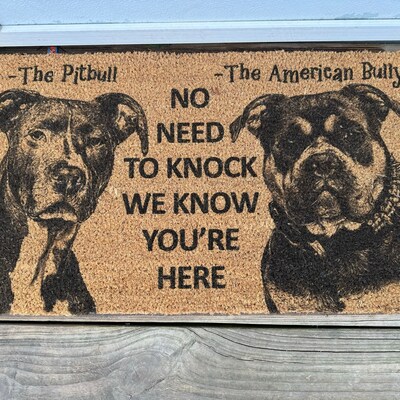 The German Shepherds Door Mat, We Know You ARE Here Dogs Door Mats ...