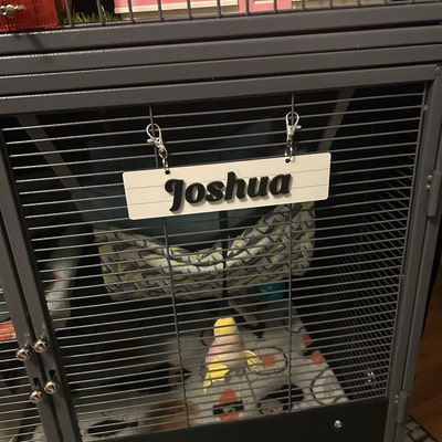 Personalized Crate Tag, Pet Crate Name Sign, Hello My Name is Hanging ...