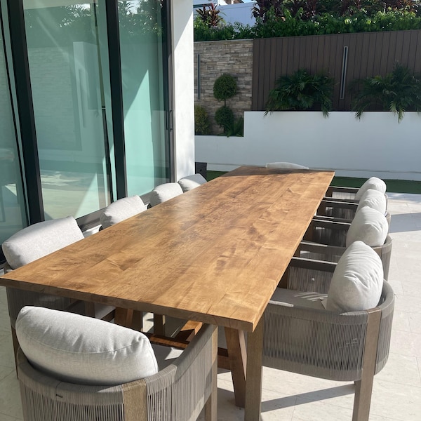 Massive Farmhouse Table, Large Farm Table, Rustic Table, Custom Farm ...
