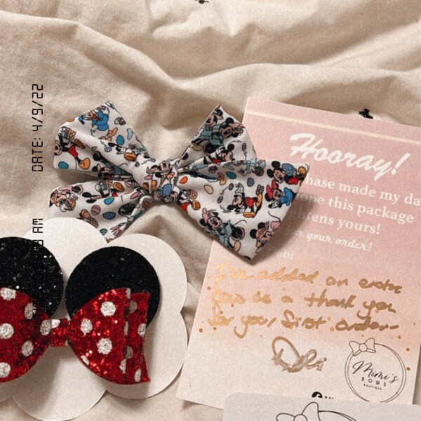 Famous Mouse Inspired Bow, Mickey Hair Bow, Minnie Hair Bow, Best Day ...