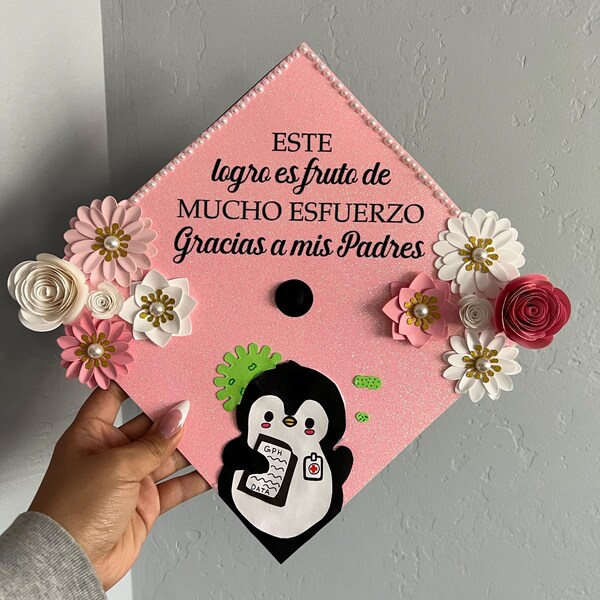Bad Bunny Grad Cap Design | CARDSTOCK Printed Cap Topper | Bad Bunny ...