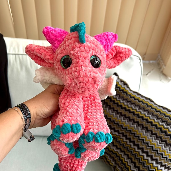 Cato the Dragon Snuggler/lovey Amigurumi Crochet Pattern - Etsy