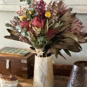 Australian Native Preserved Flower Centrepiece Dried Floral Arrangement ...