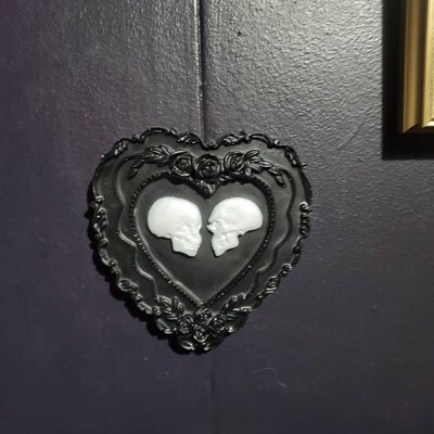 BATTY SKELETON Spooky Vinyl Bumper Decal Gothic Car Accessories Goth ...