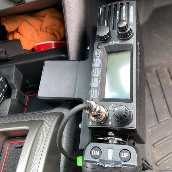 Adjustable Cup Holder Radio Mount Clamping Mount Works With CB, Ham ...