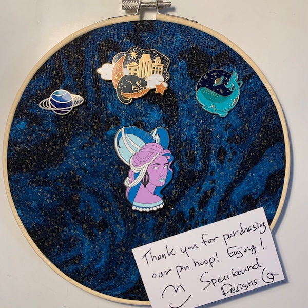 Galaxy Enamel Pin Hoop | Pin Hoop. Pin Display. Pin Board. Enamel Pin ...