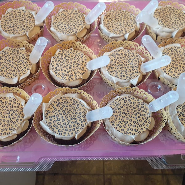 Edible Leopard Print Cake/cookie/cupcake Topper - Etsy