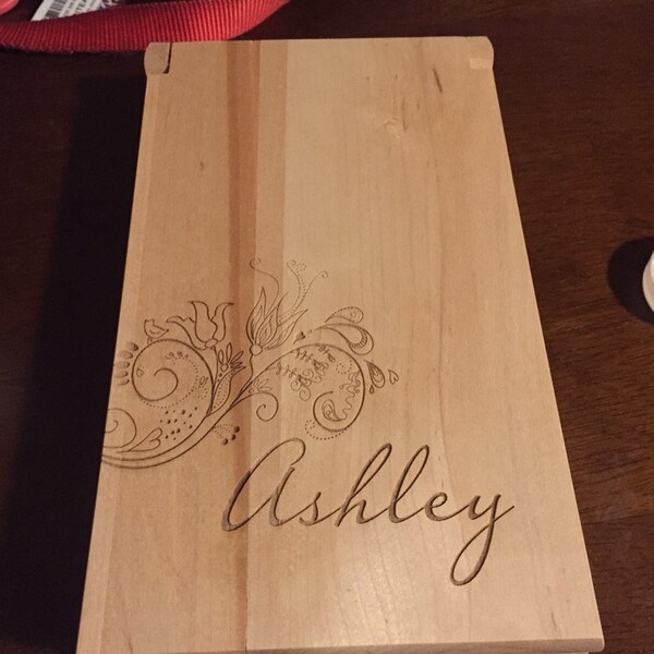 Mancala Board - African Stone Game -engraved Floral Wood - Flower Girl ...