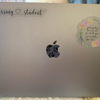 Clear Cursive Nursing Student Sticker, Nursing Sticker, Medical Sticker ...