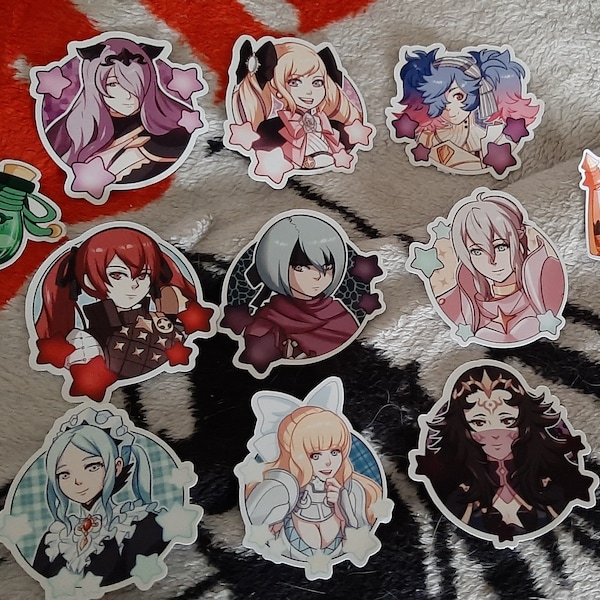 Fire Emblem Fates Vinyl Stickers, First Gen Nohr Route Mothers, Fire ...