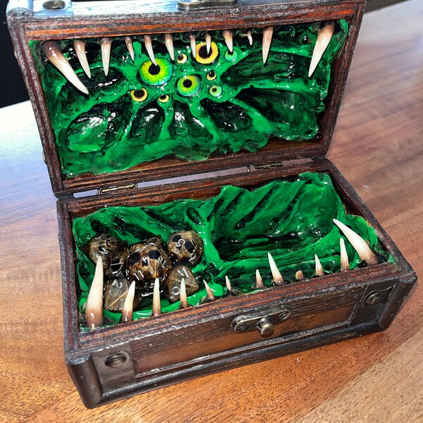 Open Lung Style Mimic - Small White Mimic Dice Box - Etsy