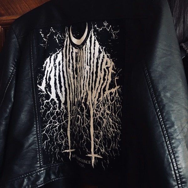 Mother Nature Black Metal BACK PATCH Huge Punk Diy Vegan Pro Tree Anti ...