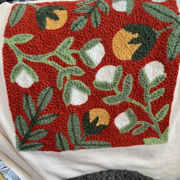 Spring Floral Punch Needle Pillow DIGITAL Pattern - Etsy