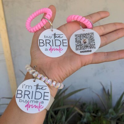 Venmo QR Code Bachelorette Venmo Sticker Bachelorette Buy the Bride a ...
