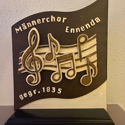 C159-music Notes Scroll Saw Pattern pdf, Dxf, Svg, Eps - Etsy