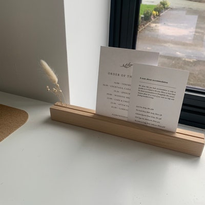 Card and Dried Flower Holder 10 Cm. Card Holder With Space for Dried ...