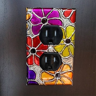 Dragonfly Butterfly Single Metal Silver Switch Plate Light - Etsy