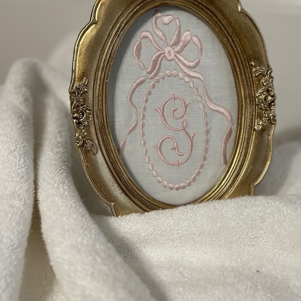 Monogram Frame Embroidery Design Instant Download - Etsy