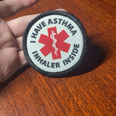 Epilepsy Medication Inside Medical Alert Patch Custom ID for Medic ...