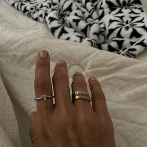 Handmade Five Finger Chain Rings Adjustable Cross Chain - Etsy