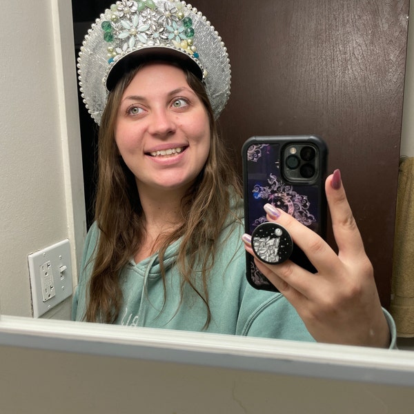 Reversible Bucket Hat, Shimmery Turquoise Bucket Hat, Blue Denim Bucket ...