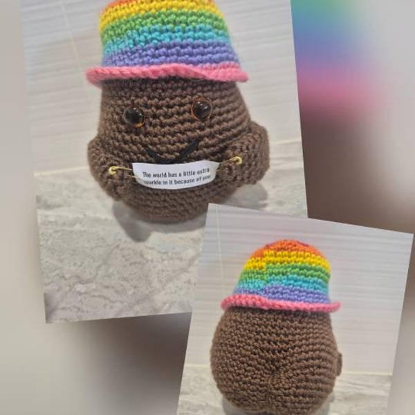 Pride Potato Crochet Pattern, Amigurumi Potato, Emotional Support ...