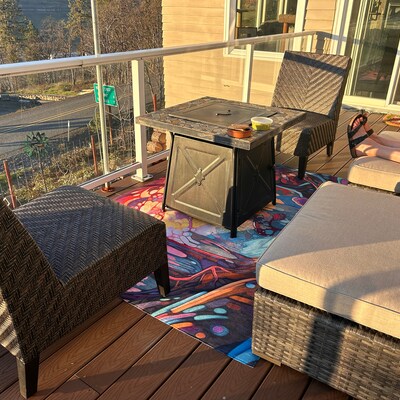 Psychedelic Alien Landscape Wall Art, Otherworldly Wall Decor, Striking ...