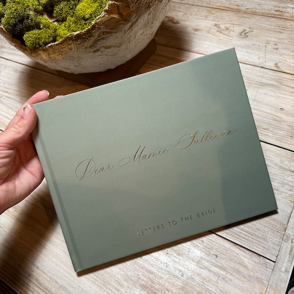Personalized Dear Bride Book, Letters to the Bride Message Album ...