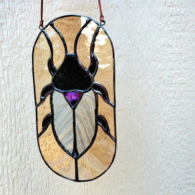 Stained Glass Insect, Stained Glass Beetle Pattern, Digital Download ...