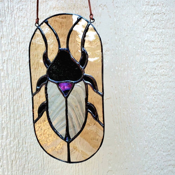 Stained Glass Insect, Stained Glass Beetle Pattern, Digital Download ...