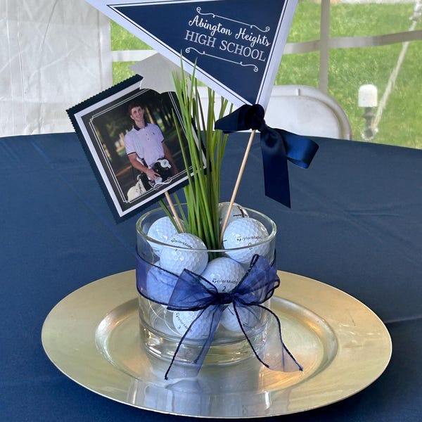 Graduation Centerpiece, Graduation Table Decor, Photo Centerpiece ...